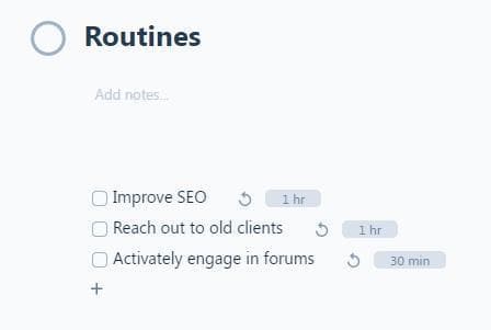 Planning Routines and Habits | SkedPal Knowledge Base